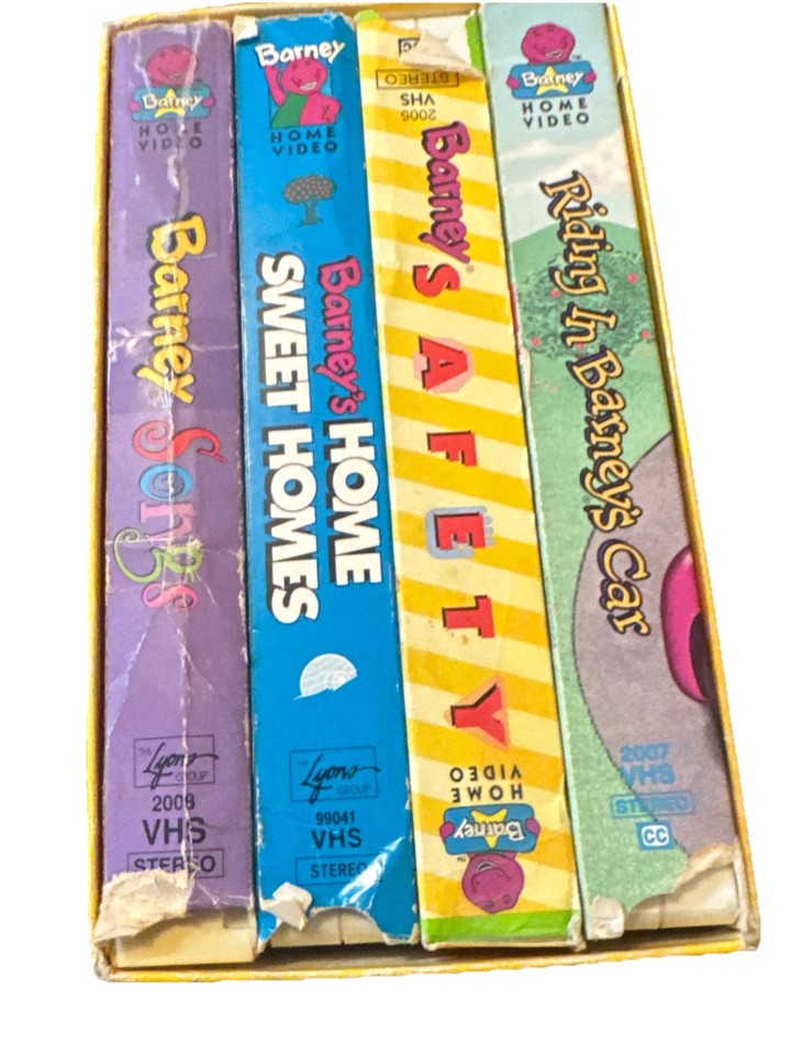Barney VHS Box Set of 4 VHS “Fun 4 You” Value Pack 1997 VHS Videos ...