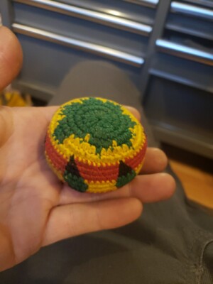 Rasta Hacky Sack Footbag Heavy Duty Knit Colored Reggae ya’ mon | eBay