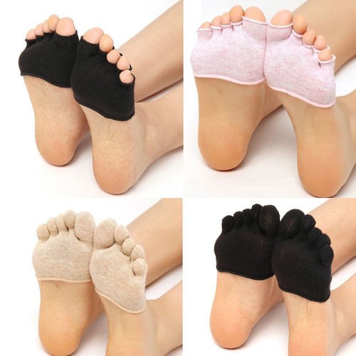 Toe Separator Toe Socks Half Insoles Forefoot Invisible Socks Summer | eBay