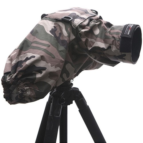CAMOUFLAGE DELUXE SLR CAMERA PROTECTOR COVER 300MM LONG LENS RAIN ...