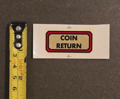 COIN RETURN Waterslide Decal Candy Penut Gumball Vending Machine (230 ...