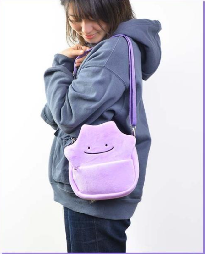 Pokemon Pouch Plush Doll Pochette Ditto Metamon shoulder bag Pokémon | eBay