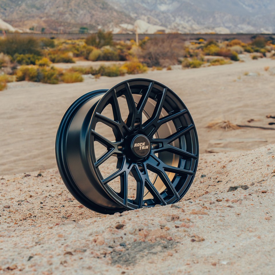 4pcs 15" RockTrix RT104 ATV UTV Wheels Rims | 4x156 | 4+3 Offset | 15x7 ...