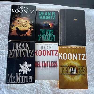 Lot of 13 Dean Koontz Hardback Books With Dust Jackets ( 1 Book Missing ...