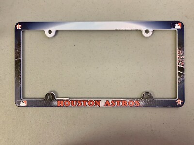 Houston Astros Baseball MLB Plastic License Plate Frame Retro Car Tag ...
