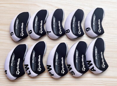 “10PCS” TaylorMade P790 Neoprene Golf Iron Covers Headcover Black&White ...