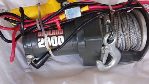 Badland 2000 lbs ATV Utility Winch with 50 Amp Remote Control | eBay