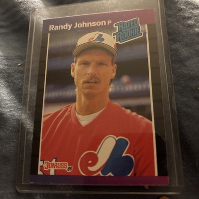 1989 Donruss Baseball's Best Randy Johnson #42 Rookie multiple errors ...