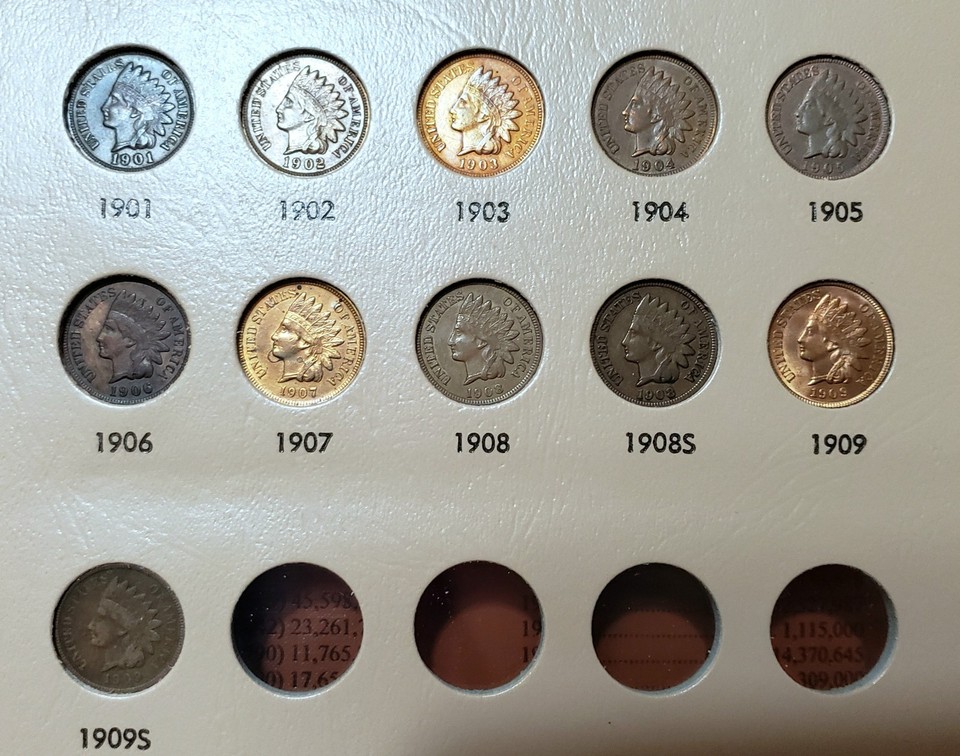 Complete Indian Head Set Collection with Flying Eagle Cent | eBay
