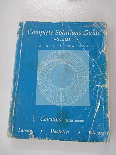 Calculus : Instructor's Solutions Guide by Bruce H. Edwards (Paperback ...