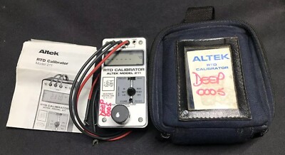 Altek 211 RTD Digital Calibrator PT100 Cu10 Ni120 Ni110 Platinum 100 ...
