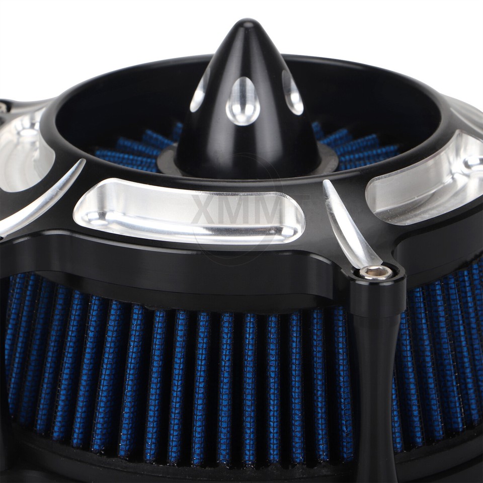 Blue Air Cleaner Intake Filter Kit For Harley Road King Street Glide ...