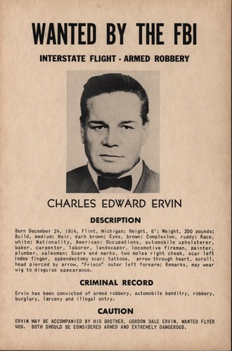 1950s FBI Wanted 8.5" x 13" Poster | eBay