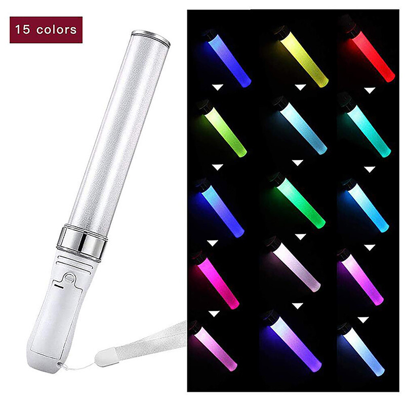 15 Colors LED Glow Light Sticks Concerts Carnival Celebration Light ...