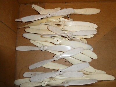 BIG Vintage Lot of 29 RC Airplane Props Nylon Propellers Assorted Sized ...