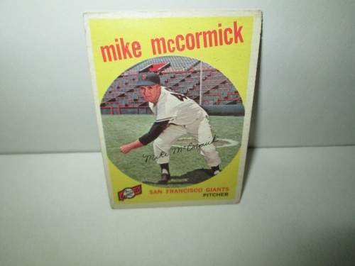 MIKE MCCORMICK 1959 Vintage Topps baseball card #148 SAN FRANCISCO ...