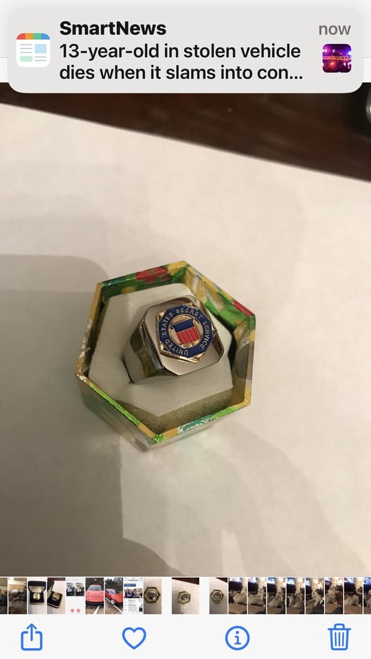 New Men’s Heavy Solid Stainless Steel “ U.S. Secret Service” Ring | eBay