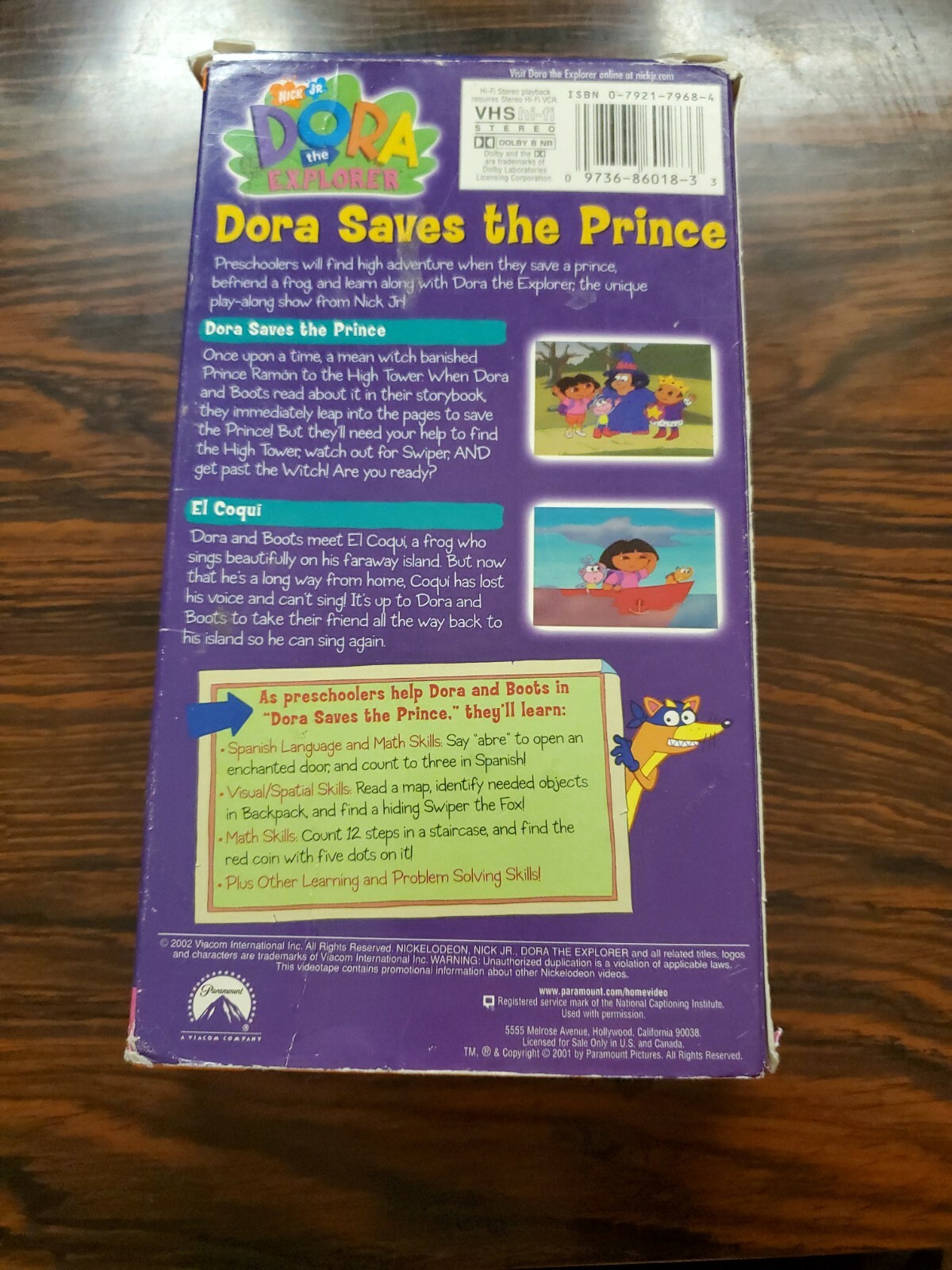 Dora the Explorer - Dora Saves the Prince (VHS, 2002) 97368601833 | eBay