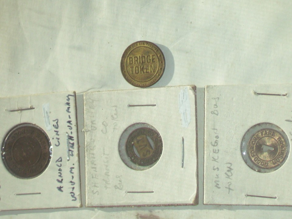 mixed lot of Transit bus, train street car tokens | eBay UK