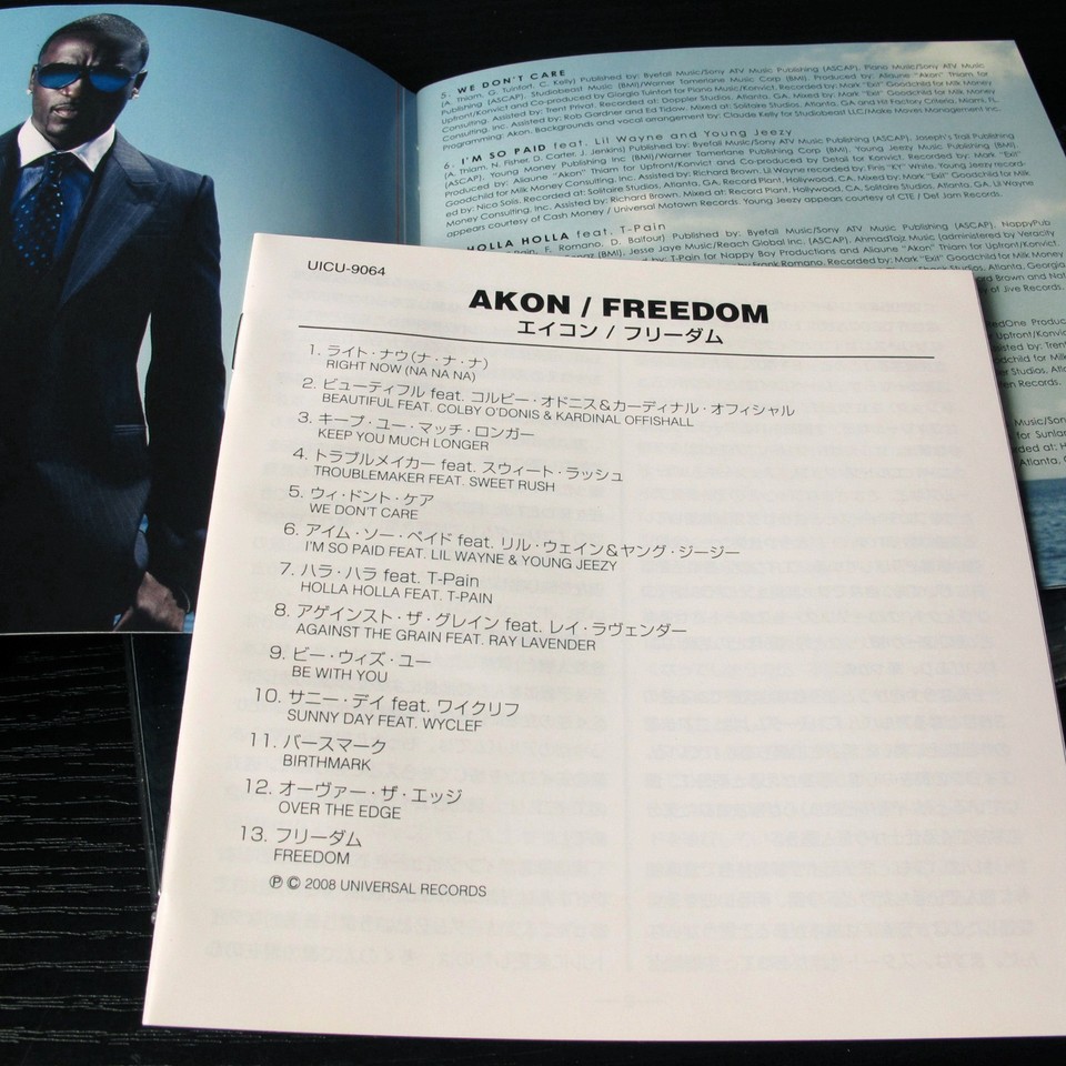 Akon - Freedom JAPAN CD Mint W/OBI UICU-9064 #127-1* | eBay