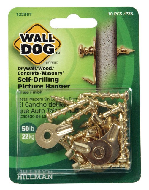 10pk Wall Dog Hanger No 122367 Hillman Fasteners 3pk for sale online | eBay