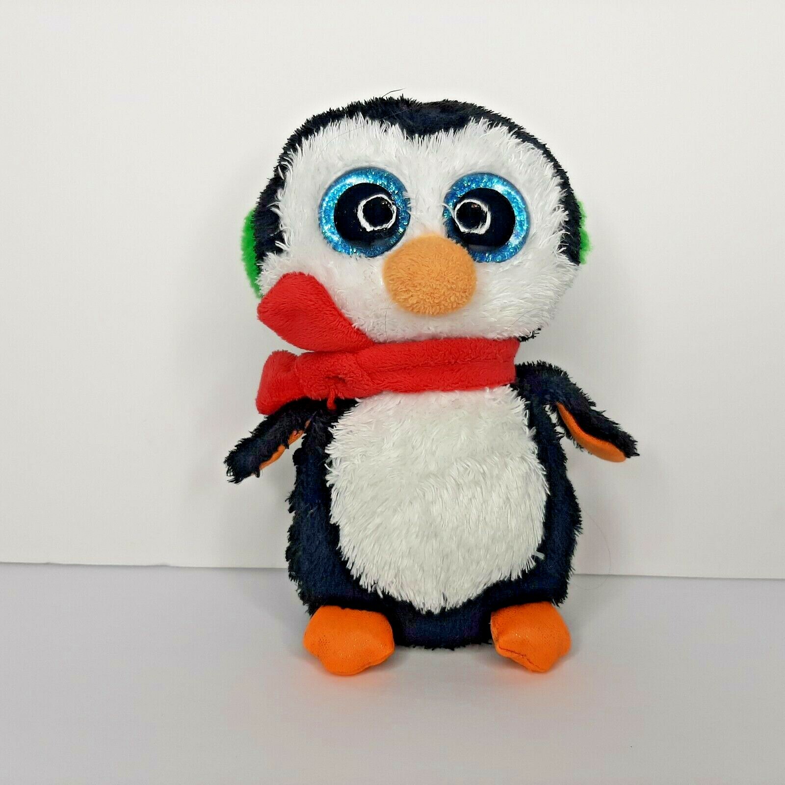 TY 6" Penguin Beanie Boos North Plush Glitter Eyes Beanbag Toy | eBay