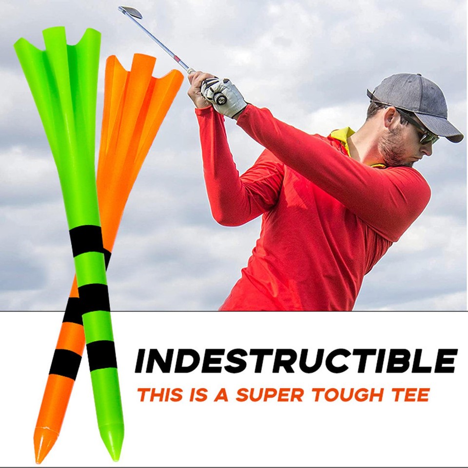 20pcs Long Golf Tees Golf Supplies Tees Tough Thicken 5-Prong Head ...