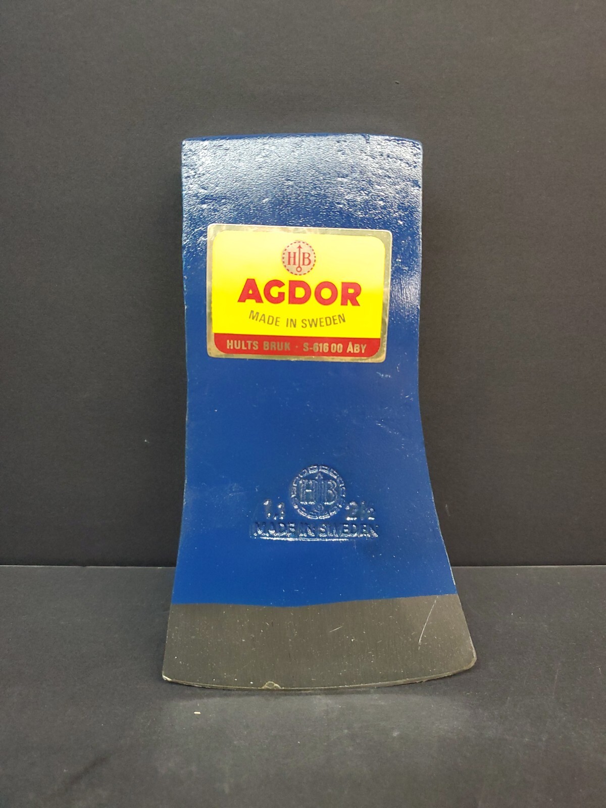 Agdor Axe Head S-616 00 ABY 2 1/2 pound Made in Sweden 6 3/4" L 4 ...
