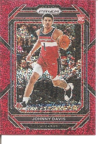 2022-23 Panini Prizm - Johnny Davis #231 Red Sparkle Prizm (RC) for ...
