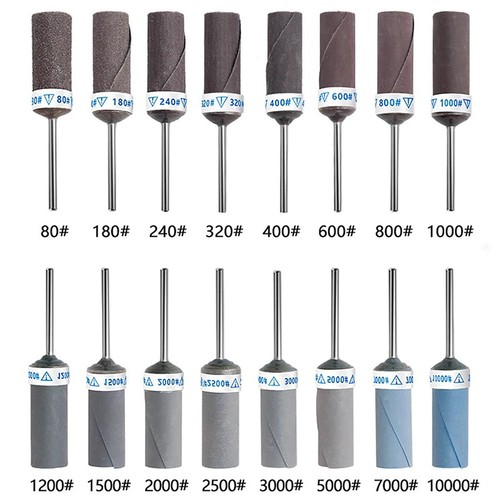 Wet/Dry Sandpaper Sanding Bar Rod Abrasive For Dremel Rotary Tool Grit ...