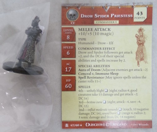 Wizards of the Coast D&D Desert of Desolation Drow Spider Priestess ...