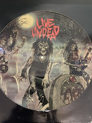 Slayer Live Undead Picture Disc Vinyl Record 1985 Metal Blade Records ...