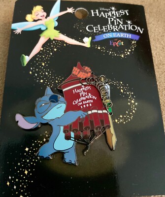 NEW Disney Stitch Happiest Pin Celebration 2005 LE pin, Lilo & Stitch ...