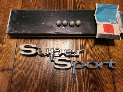 NOS 1967 Chevrolet Chevelle SS Rear Quarter Panel Emblem ONE GM 4229717 ...