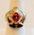 Ritual Style Headdress Gumball Vending Machine Prize Metal Ring 1960s ...