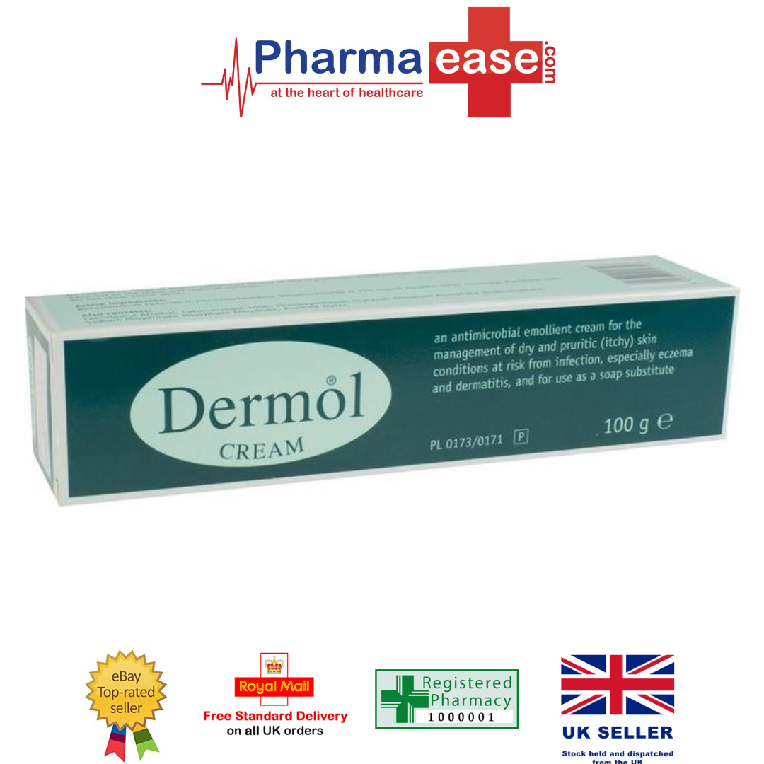 Dermol Cream 100g-Treats Dry/Itcky Skin Also useful In Eczema ...