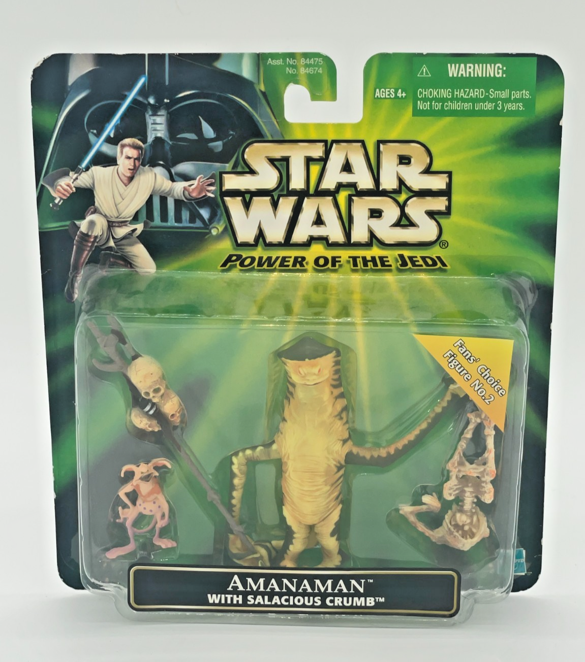 Star Wars Amanaman w Salacious Crumb Power of the Jedi Figure NEW MOC ...