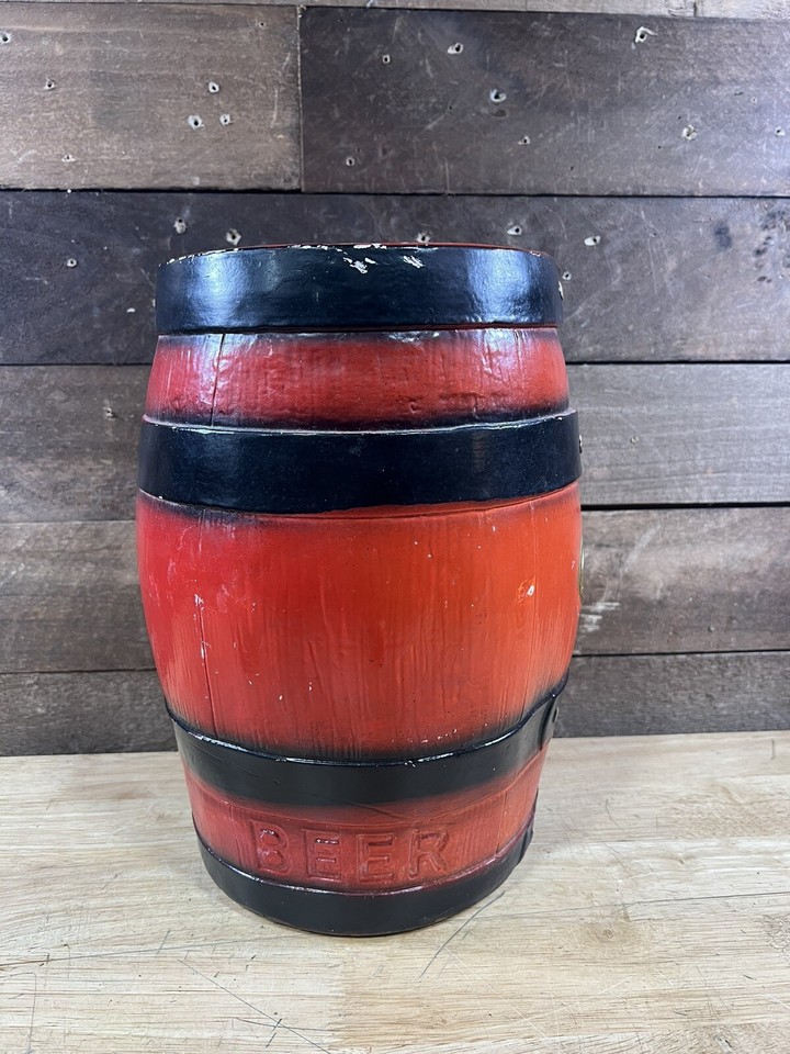 Vintage 1950's Chalkware "BEER KEG" Bank/Tip Jar | eBay
