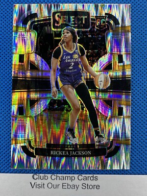 2024 #58 Rickea Jackson Panini Select WNBA Concourse Silver Flash Prizm ...