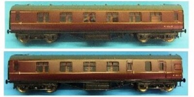 MTH trains LMS Mk3 Brake 1st + All 1st in BR Maroon Livery 22-60052 ...