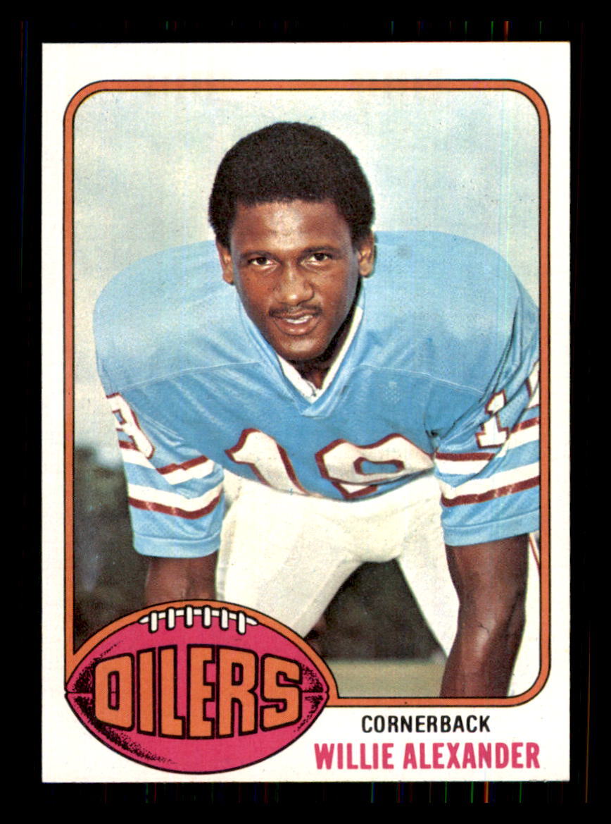 1976 Football Topps Willie Alexander Houston Oilers #316 1 | eBay