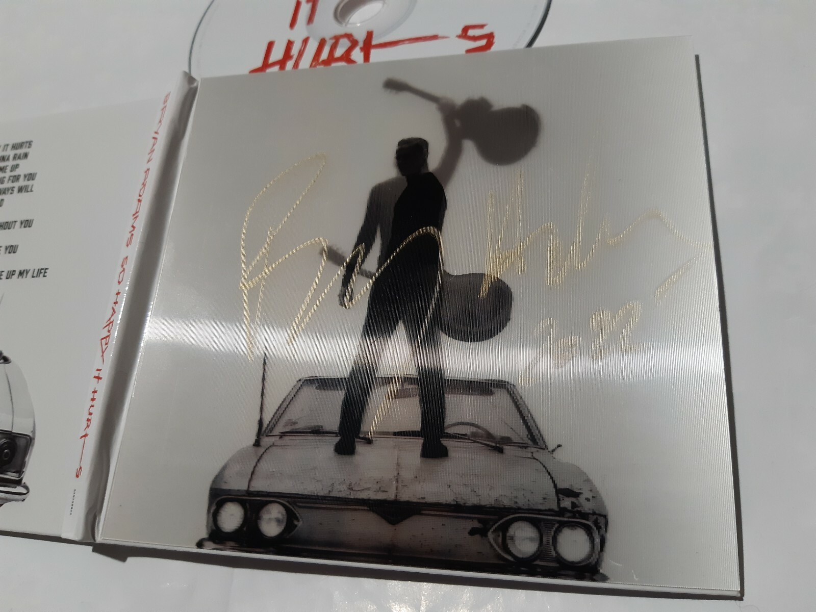bryan ADAMS new album AUTOGRAPH cd digipack SO HAPPY IT HURTS signed ...