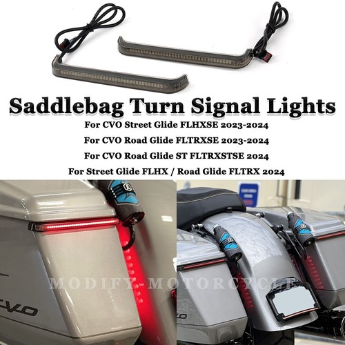 Saddlebag Run Brake Turn Lamp LED Lights For CVO Road Glide FLTRXSE ...