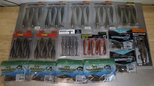 16 packs of Keitech, Zoom, 6th Sense, Bass Reaper Bait Co, Savage Gear ...