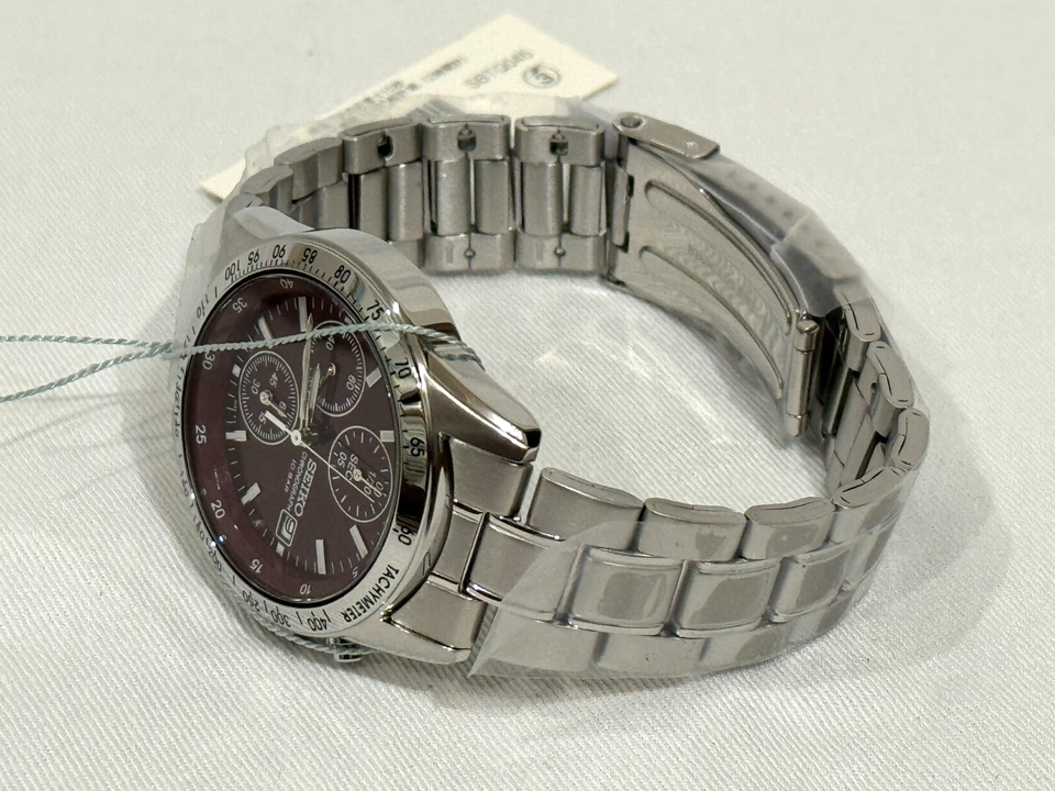 SEIKO SPIRIT SBTQ045 Chronograph Men's Watch Dial Color Red Limited ...