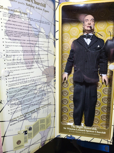 Talking 12" Action Figure SIR WINSTON CHURCHILL TIMECAPSULE TOYS New In ...