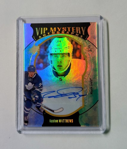 Auston Matthews Rookie 2016-17 Spx VIP Mystery Auto SSP **SUPER RARE ...