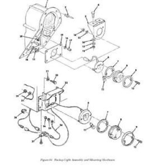 24v HMMWV MILITARY TRUCK M35A2 M923A2 M998 M151 REVERSE BACK UP LIGHT ...