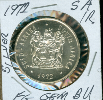 1972 SOUTH AFRICA SILVER 1 RAND FINEST GEM BU GRADE | eBay