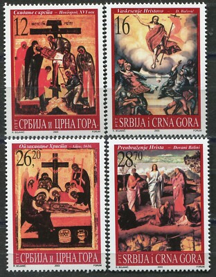 002 SERBIA and MONTENEGRO 2003 - Easter - Icons - MNH(**) Set | eBay